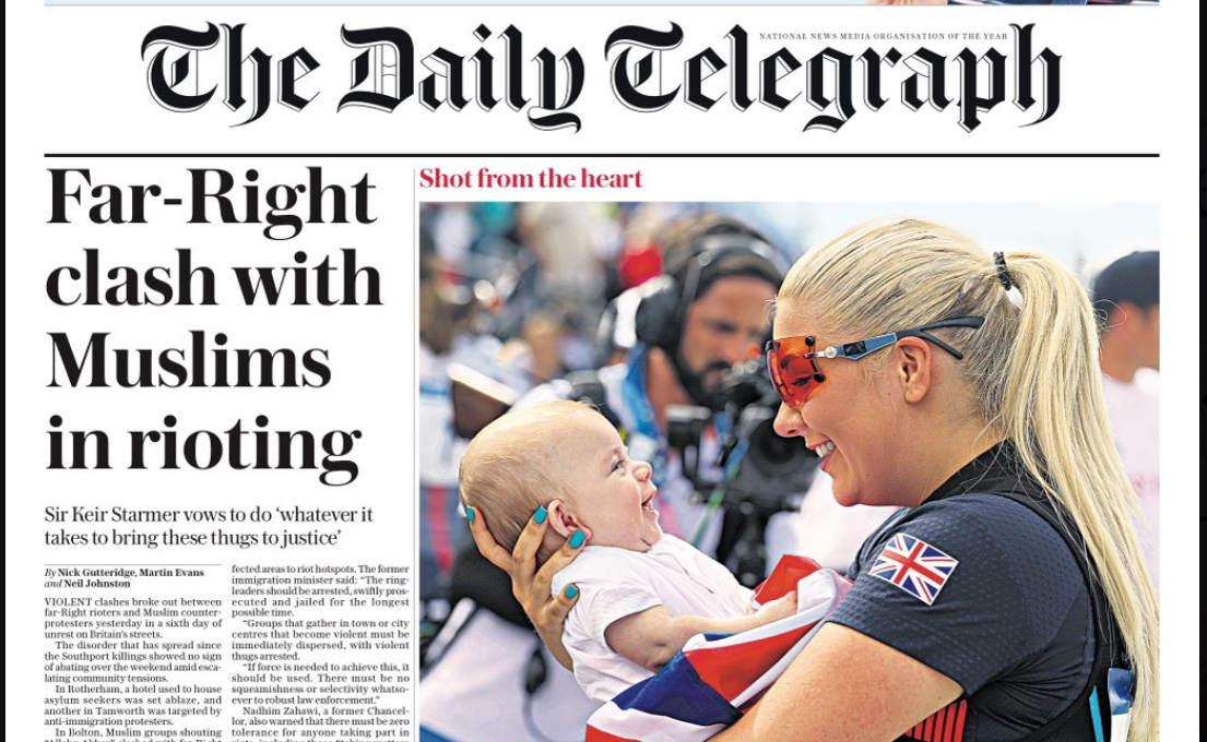 Outrage over Daily Telegraph’s 'disgraceful’ headline on far-right ...