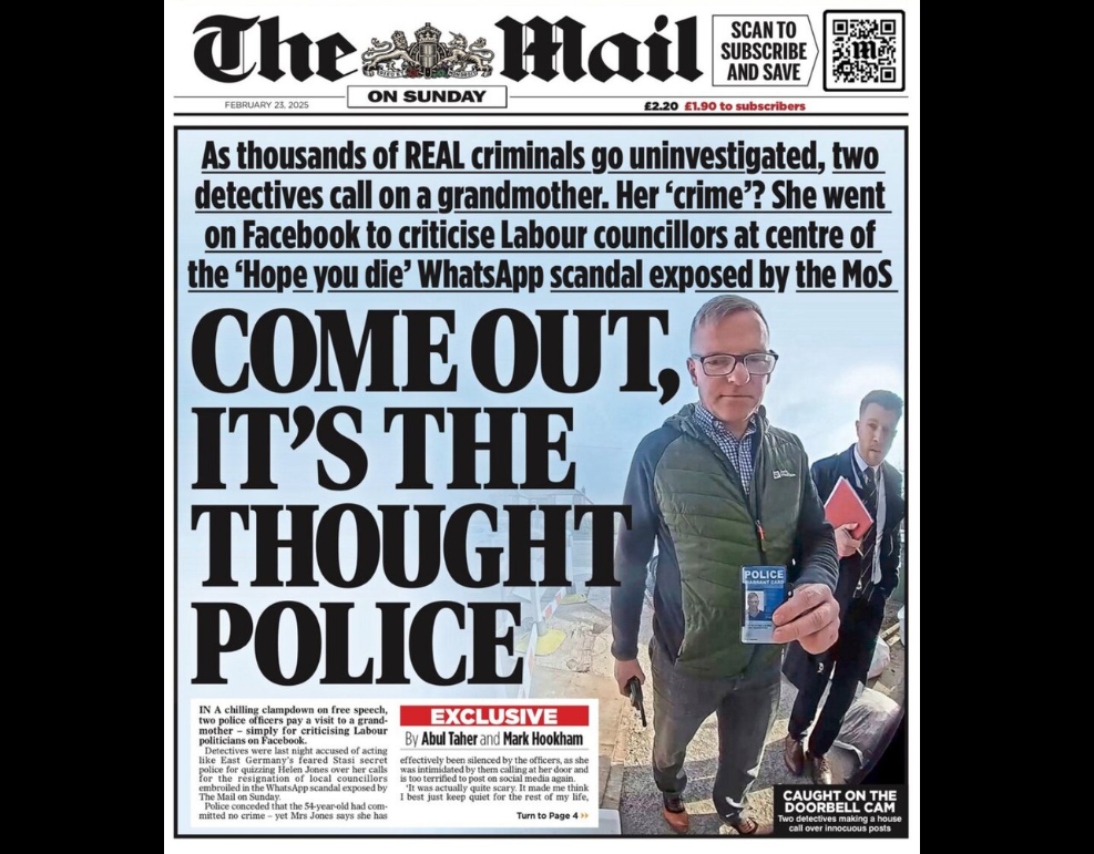 Right-Wing Media Watch – Mail on Sunday’s incredulous frontpage assault ...