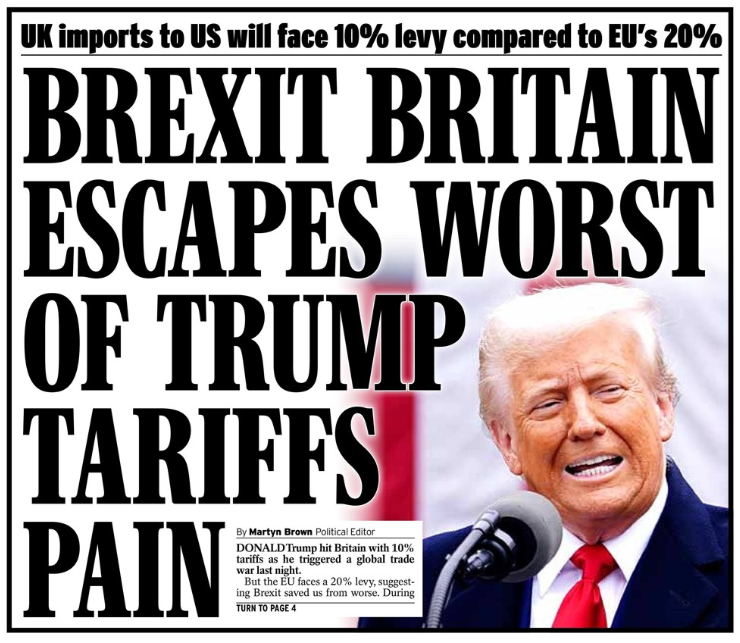 Right-Wing Media Watch - Pro-Brexit press gloats over Trump’s 10% trade ...