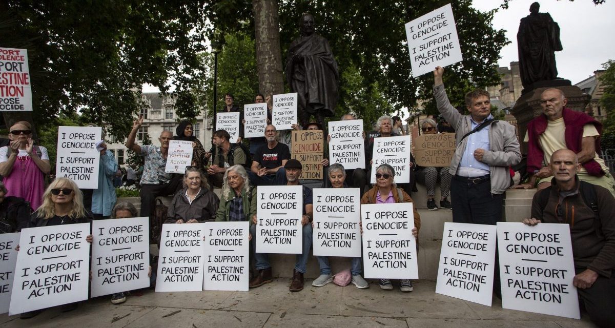 Over 500 people arrested at Palestine Action protest - Left Foot ...