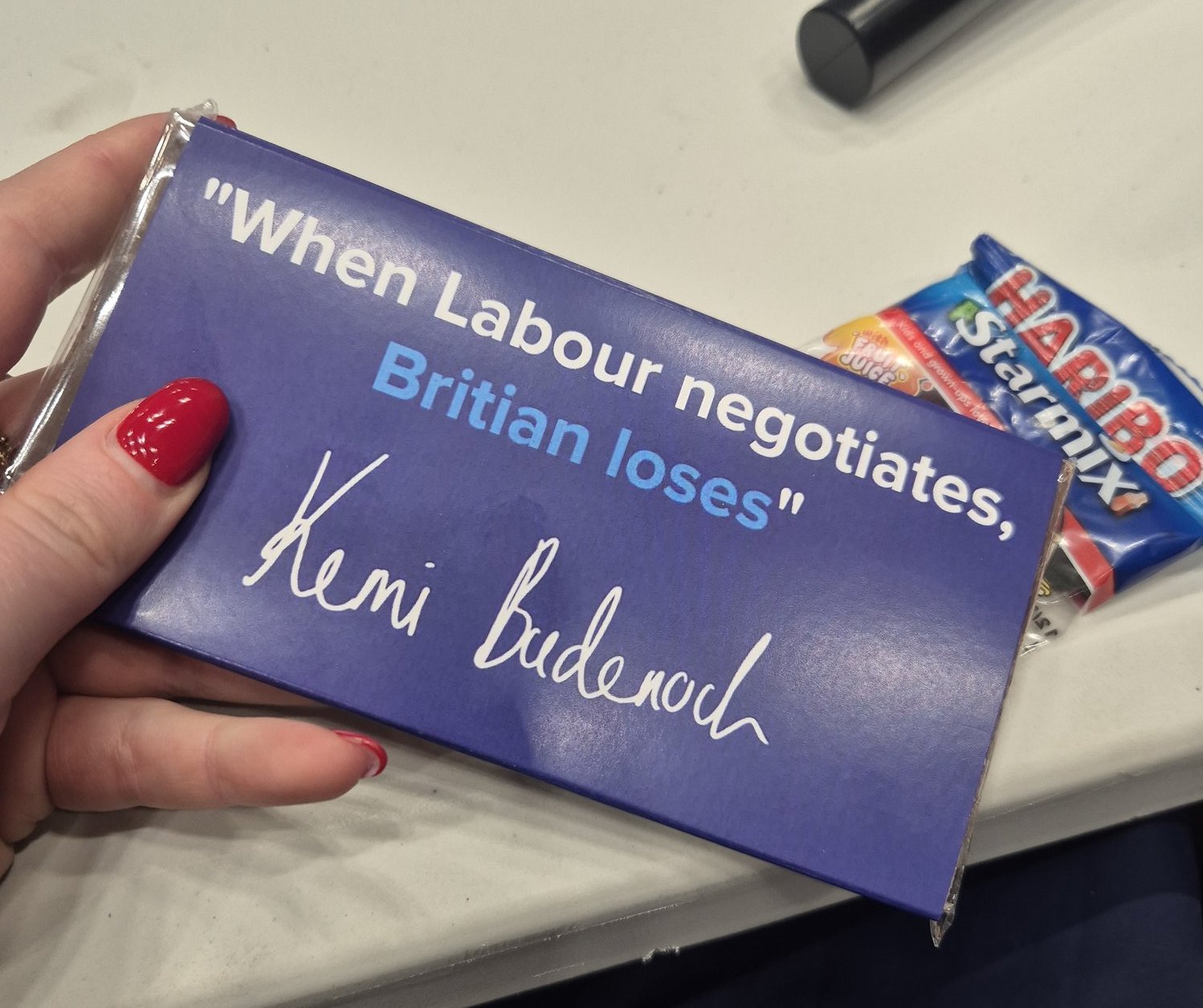 Tories brutally mocked after misspelling Britain on conference ...