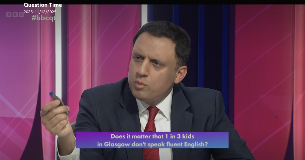 Anas Sarwar tears into Reform UK’s Malcolm Offord on Question Time ...